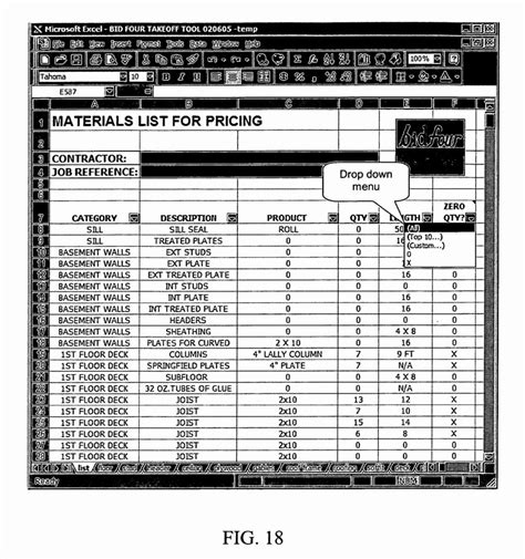 Framing Takeoff Spreadsheet Throughout Framing Takeoff Spreadsheet
