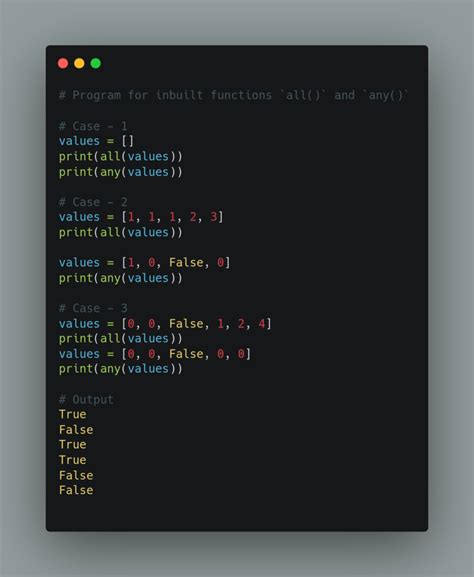 All And Any In Python DEV Community