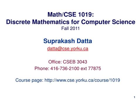 ppt math cse 1019 discrete mathematics for computer science fall
