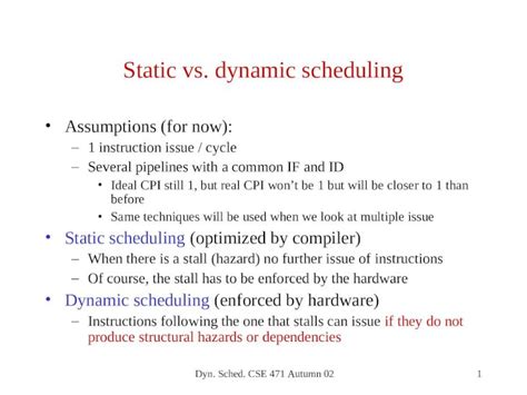 ppt static vs dynamic scheduling dokumen tips