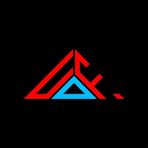 Udf Letter Logo Creative Design With Vector Graphic Udf Simple And Modern Logo In Triangle