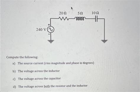 Solved As Shown On The Figure Below An Electric Load