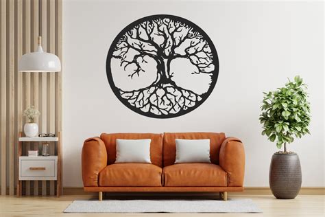 Tree Branches Dxf Autumn Tree Svg Tree Of Life Interior Decor Svg Eps Png Files Laser Cut