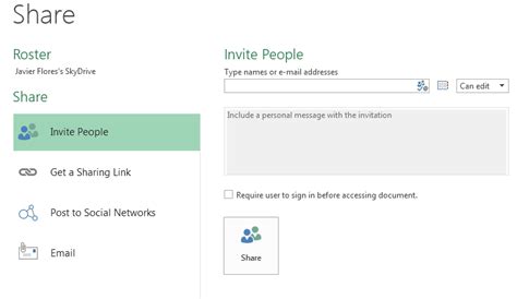 Excel 2013 Saving And Sharing Workbooks