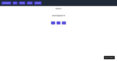 React Standards Forked Codesandbox
