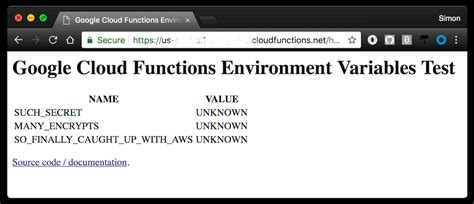 Using Environment Variables With Google Cloud Functions Simonprickett Dev