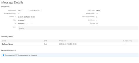 Gettin Accepted Reply For Every Single Sent Message On Twilio