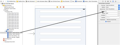 Ios Xcode Set Height Of Uiscrollview Automatically Depending In Its