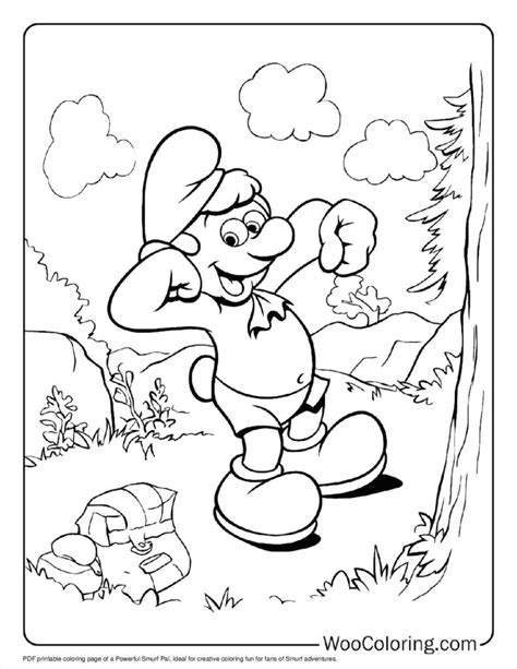 100 Smurf Coloring Pages Free Pdf To Print Woo Coloring