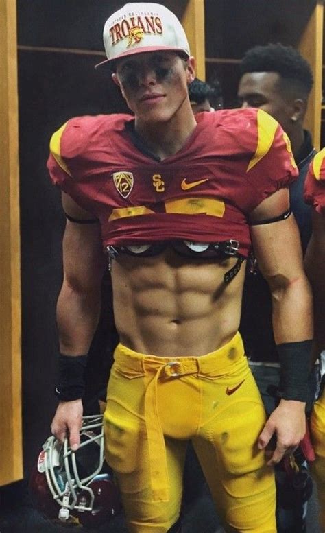 College Football Player Abs