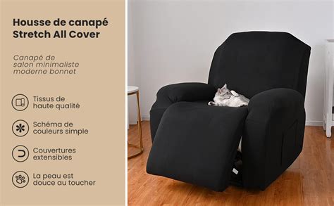 Fansu Housse De Fauteuil Relax Extensible 1 Places Housse De Fauteuil