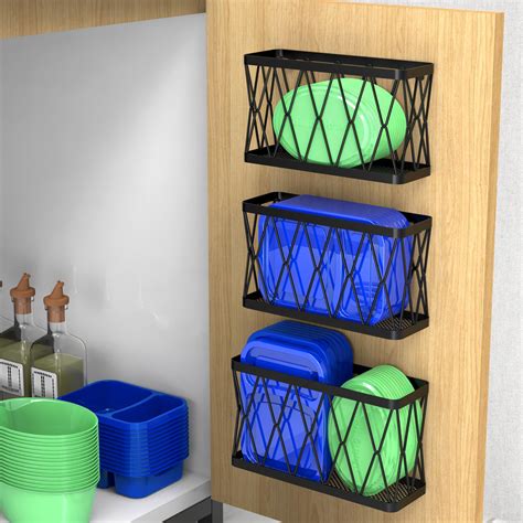 Yigii 3 Pack Adhesive Cabinet Organizer Storage Lid