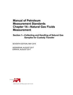 API MPMS Chapter 14 1 PDF Download Printable Multi User Access