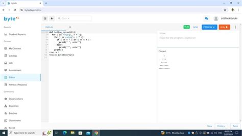 Jyothi Revuri On Linkedin Pattern Python Bytexl Qis