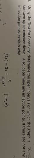 solved using the test for concavity determine the open