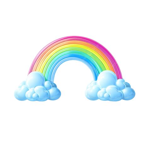 무지개와 구름 양 수채화 그림 Png 일러스트 및 이미지 에 대한 무료 다운로드 Pngtree