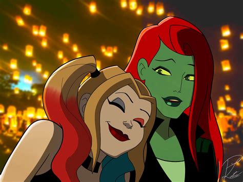 Poison Ivy X Harley Quinn By Phantomlotusirl On Deviantart