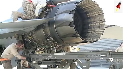 Dismantling Us Fighter Jet Engine F 16 To Repair Youtube