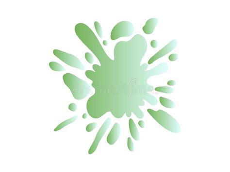 Colorful Splatter Abstract Shape Illustration Colorful Ink Spots