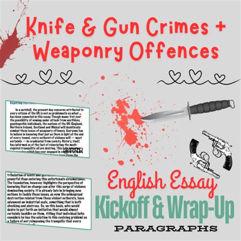 Igcse English Essay Conclusions Knife Gun And Weapon Offences And Crimes
