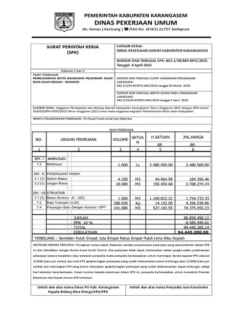 Contoh Spk Pdf Contoh Spk Pdf