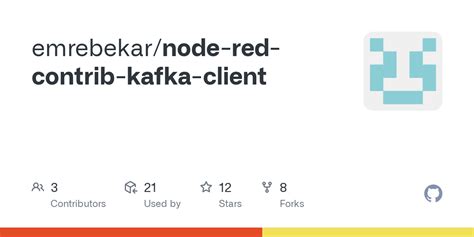 GitHub Emrebekar Node Red Contrib Kafka Client