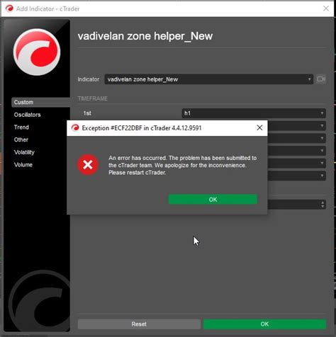 ctrader forum my custom indicator stopped working