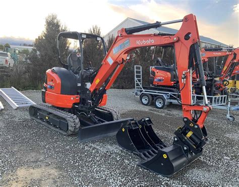 Kubota U35 4hg 35 Tonne Mini Rops Excavator Wairarapa Hire