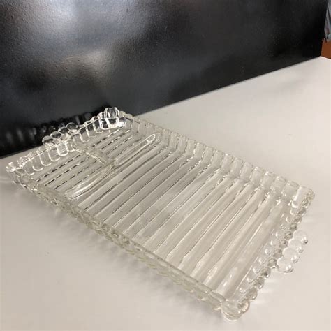 Pressed Glass Tray Etsy