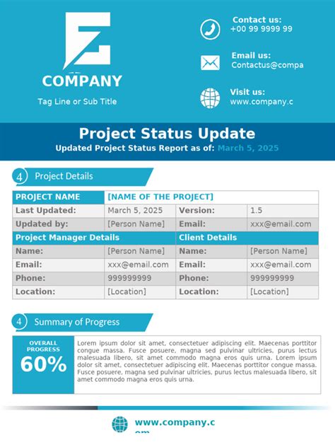 Project Status Update Pdf