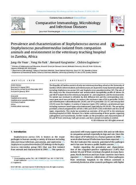 Pdf Prevalence And Characterization Of Staphylococcus Aureus And Staphylococcus