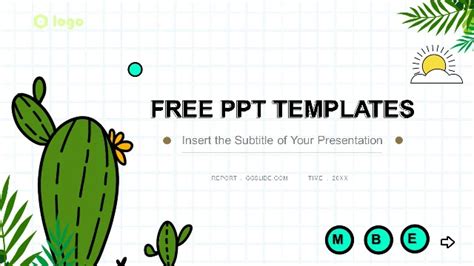 Free Cactus Powerpoint Template Free Printables