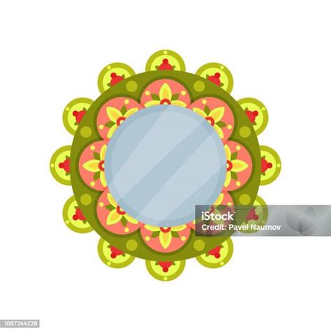 다채로운 사진 프레임 둥근 모양 앨범 사진 또는 텍스트 카드 흰색 배경에 그림 프레임 벡터 일러스트 레이 션에 대 한 공간을 가진 아이 들을 위한 서식 파일 0명에 대한