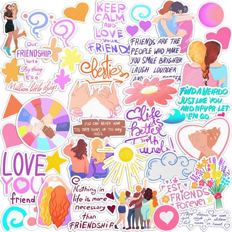 ᐉ Набір стікерів Lex Altern Кращі друзі вінілові 40 шт • Краща ціна в