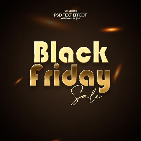 블랙 프라이데이 완전히 편집 가능한 텍스트 스타일 효과 Psd 파일 프리미엄 Psd 파일