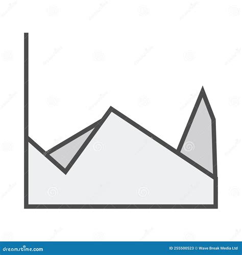 Vector Image Of Area Chart Stock Illustration Illustration Of Diagram 255500523
