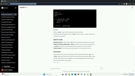 Python For And While Loop Exercises Youtube