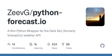Github Zeevg Python Forecast Io A Thin Python Wrapper For The Dark Sky Formerly Forecast Io