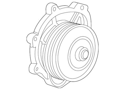 2020 2024 Gm Engine Water Pump 40009483 Gm