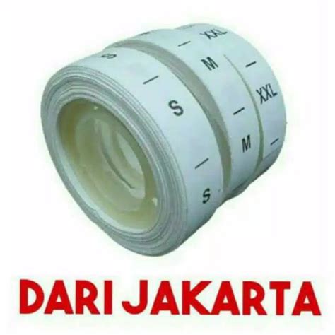 Jual Cod Label Size Baju Sablon Putih Label Ukuran Baju Isi 300 Pcs