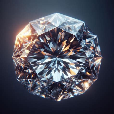 Un Diamante Que Está En Un Fondo Negro Foto Premium