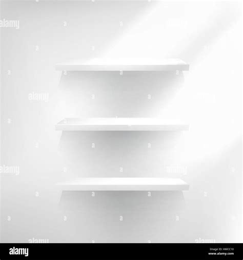 Three Empty Shelf For Exhibit Eps 10 Stock Vector Image And Art Alamy