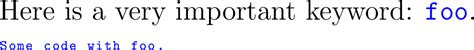Listings Scaling Inline Code To The Current Font Size Tex Latex