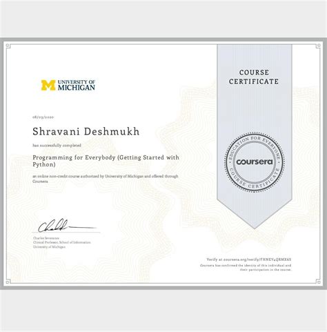 Shravani Deshmukh On Linkedin Python Coursera Cousera Beproductive Elearningcourses Learning