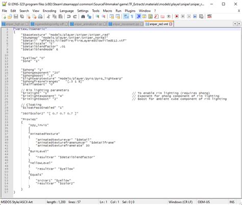 a neat add on for notepad working with valve text formatted files