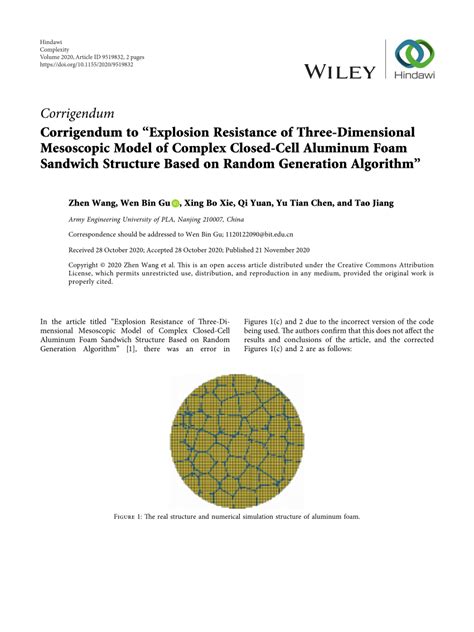 Pdf Corrigendum To Explosion Resistance Of Three Dimensional