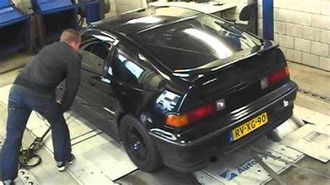 Honda Crx Ee8 B16a Turbo Dyno Run Verhoeven Tuning Youtube