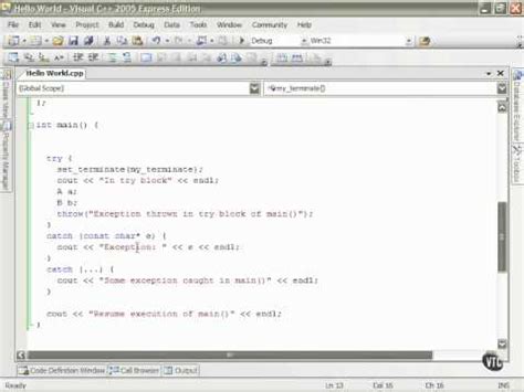 C Exception Handling Stack Unwinding YouTube