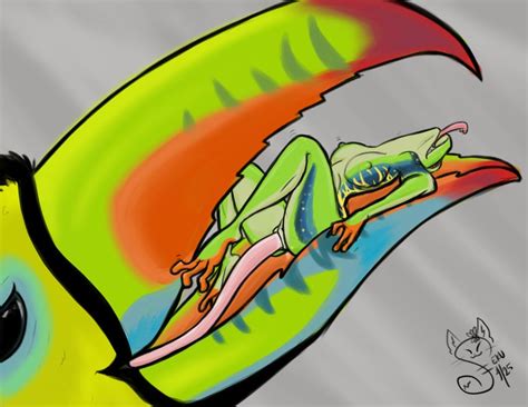 Rule 34 Absurd Res Amphibian Anthro Avian Bird Cunnilingus Duo Female Frog Hi Res Keel Billed