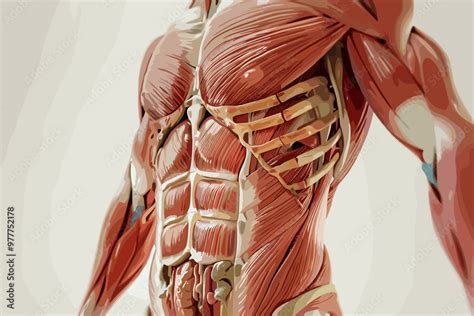 Anatomy Of The Transversus Abdominis Muscle Location Function And Exercises Stock Vector